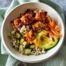 Easy Salmon Quinoa Bowl Recipe - Drizzling Flavor